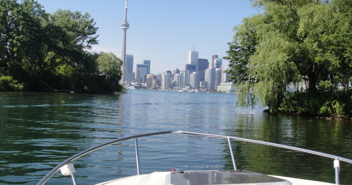 New Speedboat Time Blazing Down The Toronto Island Marina