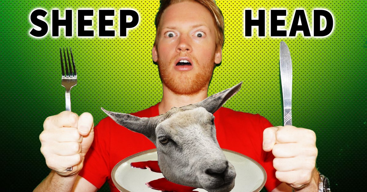 Eating Sheep Head in Iceland