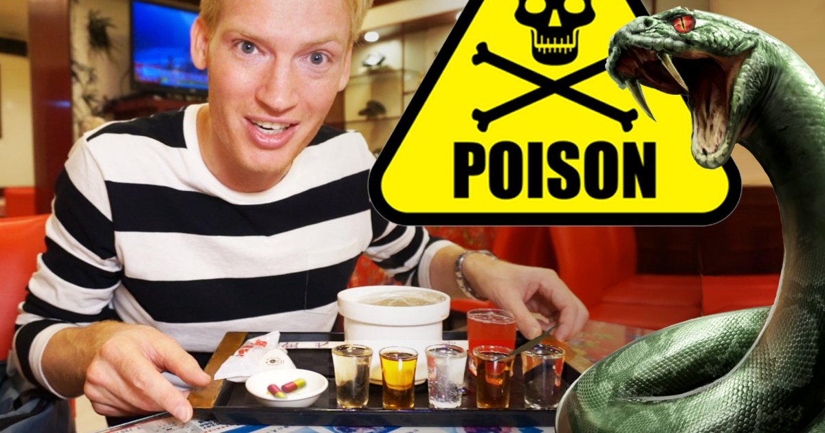 Snake Restaurant: Venom, Blood & Snake Skin Salad